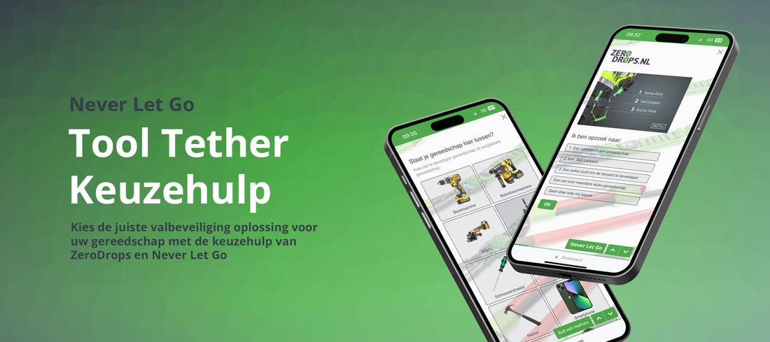 ZeroDrops.nl - Gereedschap valbeveiliging - Never let go your tools!
